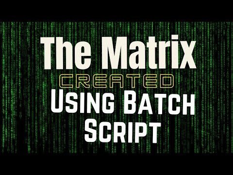 Magic of a batch script!!😱😱😱 | Create Matrix Raining Code easily | Powershell script