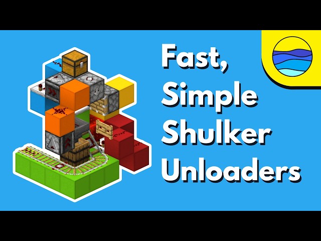 Fast, Simple Shulker Unloaders Minecraft Map
