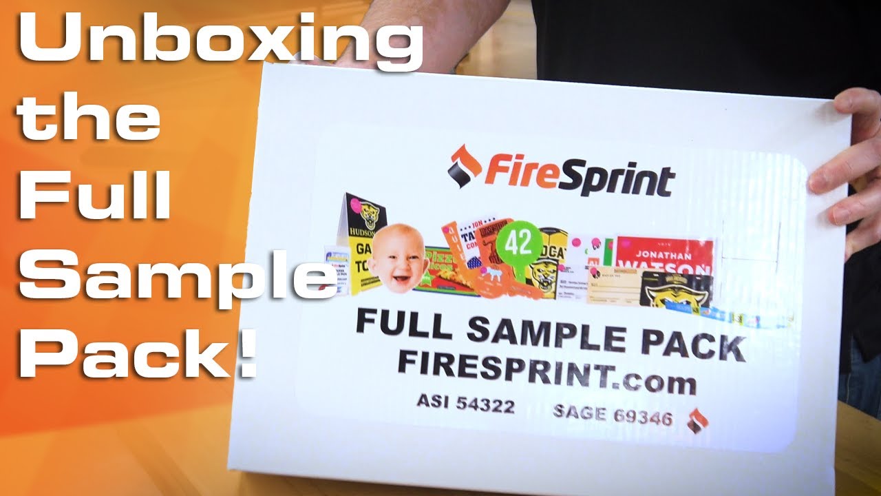FireSprint's Full Sample Pack Unboxing