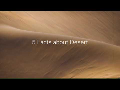 5 Facts about Deserts