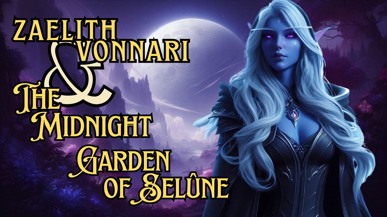 🌙✨ Zaelith and The Midnight Garden of Selûne | Short Fantasy Story in Faerûn | Fantasy | ASMR