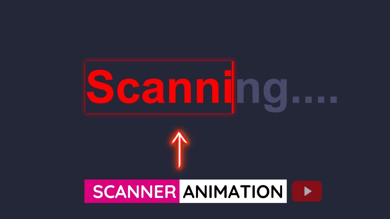 CSS Scanning animation effects - HTML CSS tutorial