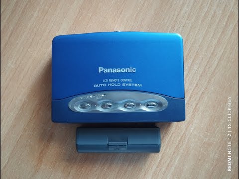 Panasonic Walkman Cassette player RQ S75 Blue working video | Reverb