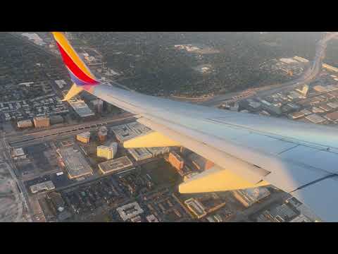Southwest Airlines 737-800 Landing Dallas (Love Field) DAL