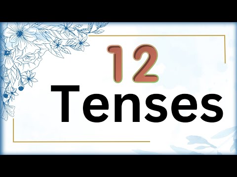 12 Tenses with examples | English grammar tenses Present+Past+ Future | Tenses with Structure 📚