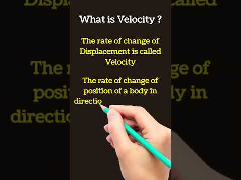 What is Velocity | Definition of Velocity #velocity #definition #physics #science #whatisvelocity