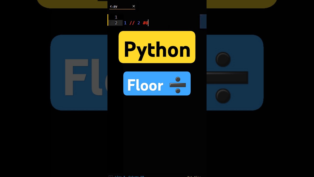 Floor Division | Python Tutorial For Beginners