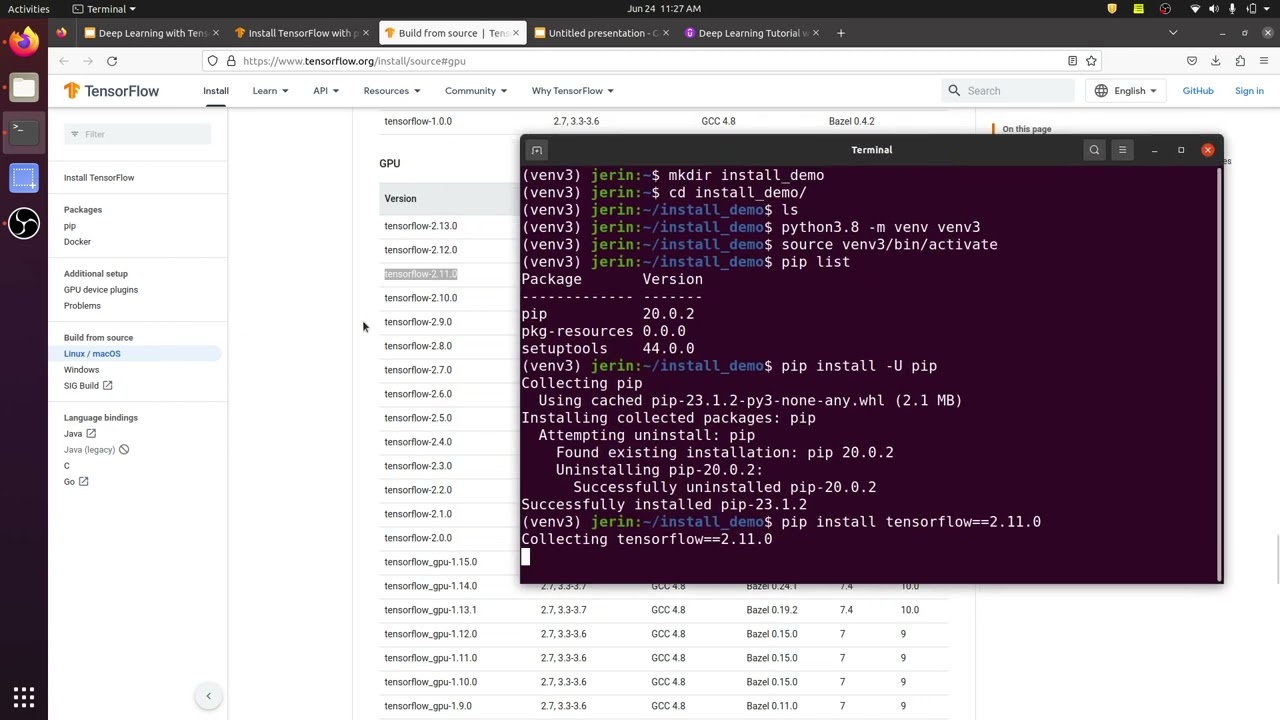 Ep11 Deep Learning Tutorial: Tensorflow Installation with GPU support