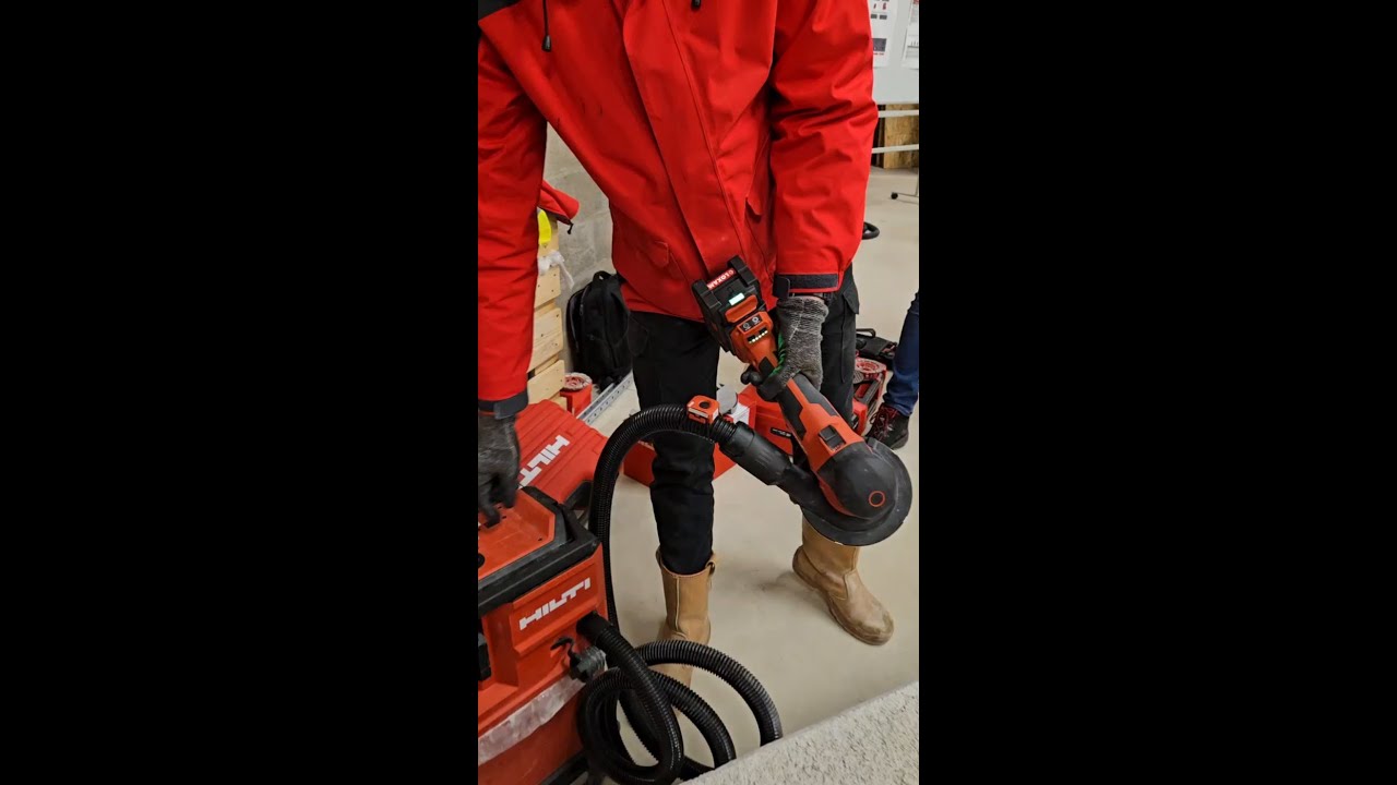 #shorts #Hilti 💎 DGH 130 Concrete Grinder and VC 4MX-22 Cordless Dust Extractor