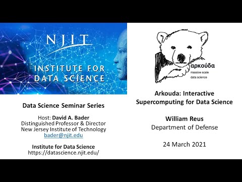 NJIT Data Science Seminar: William Reus, US Department of Defense