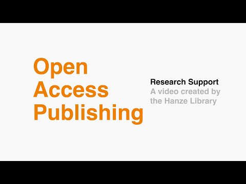 Open Access Publishing - Research Support Hanze Library