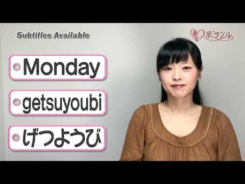 "Monday-Sunday" Japanese Sign Language (JSL) with Explanation in International Sign (IS)