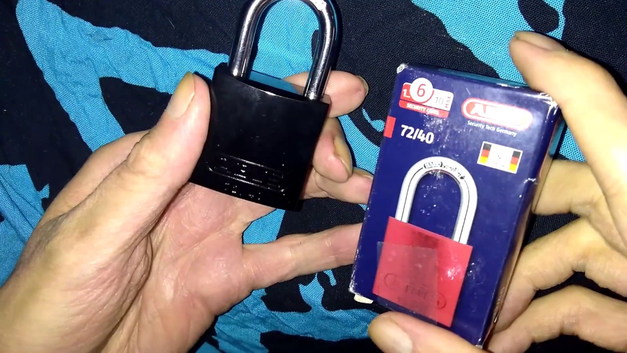 Lock Picking a Abus 72/40 LOTO Black Padlock