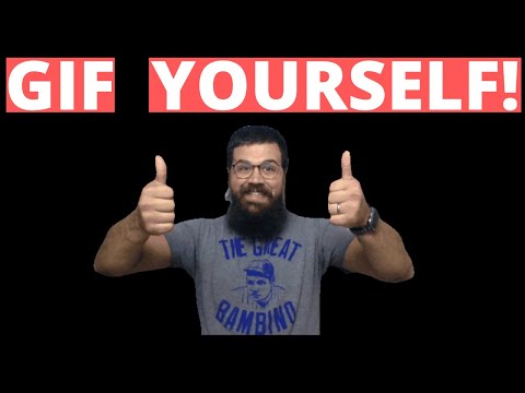 Creating Transparent Background GIFs of yourself! Free!