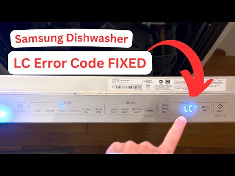 How to Fix Samsung Dishwasher LC or LE Error Code | DIY Repair for Leak Detection Error Message |