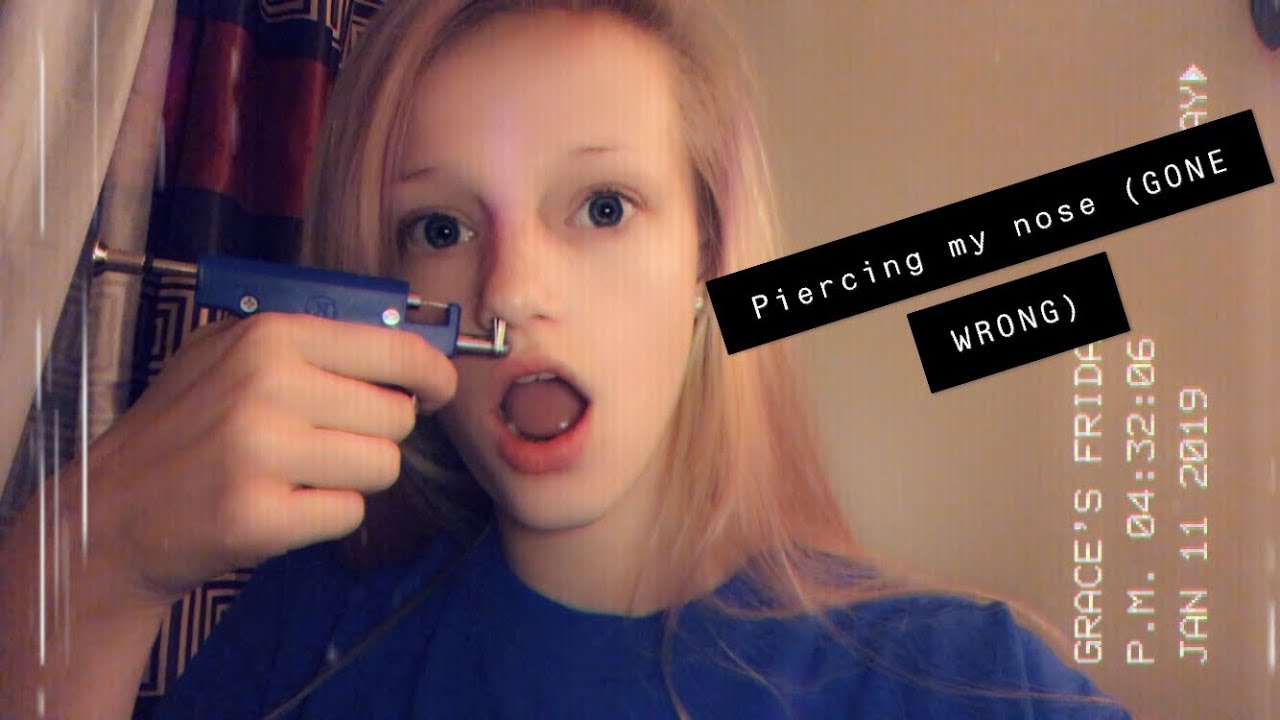 Piercing my nose (GONE WRONG)|| vlog