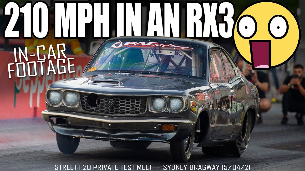 Mazda RX-3 Hits 201 MPH at the Drag Strip, Sets Radial Rotary Speed ...