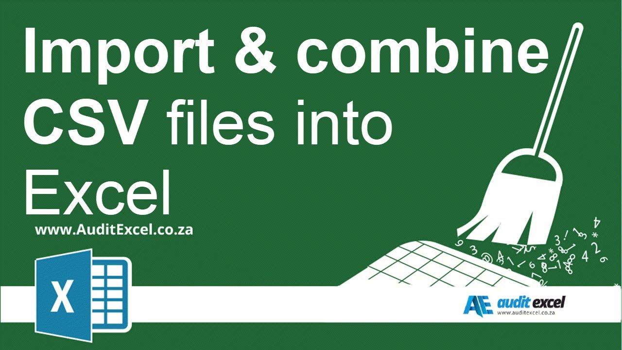 Import AND combine CSV files in Excel
