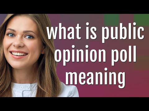 Public opinion poll | meaning of Public opinion poll