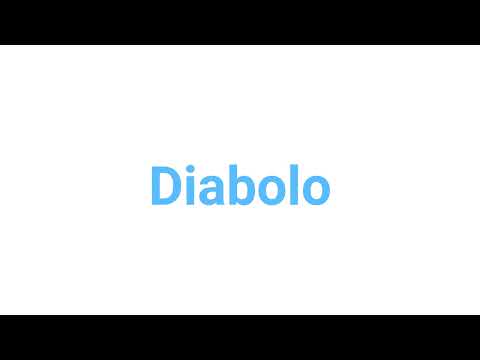 How to Pronounce diabolo #diabolo #english #words