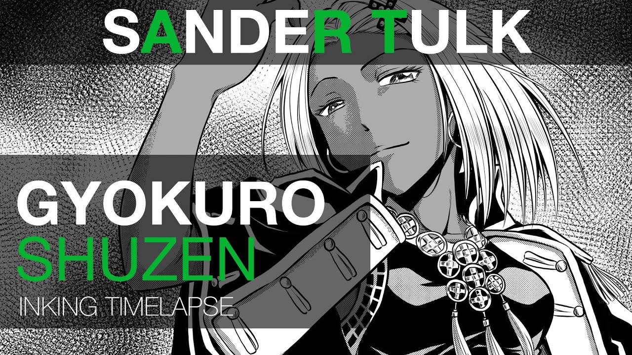 Gyokuro Shuzen inking timelapse