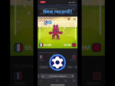 Mini World Cup new record France vs Morocco google doodle