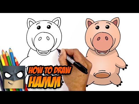 How to Draw Hamm | Toy Story | Step-by-Step Tutorial – Amanda Reitz