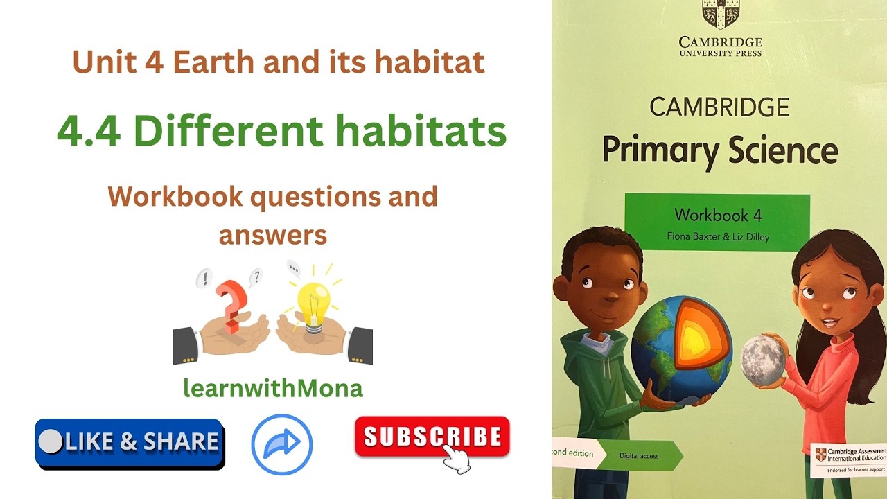 Cambridge primary science workbook 4 | 4.4 Different habitats