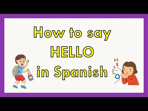 How to say HELLO in Spanish (🔊 Native Speaker Pronunciation)