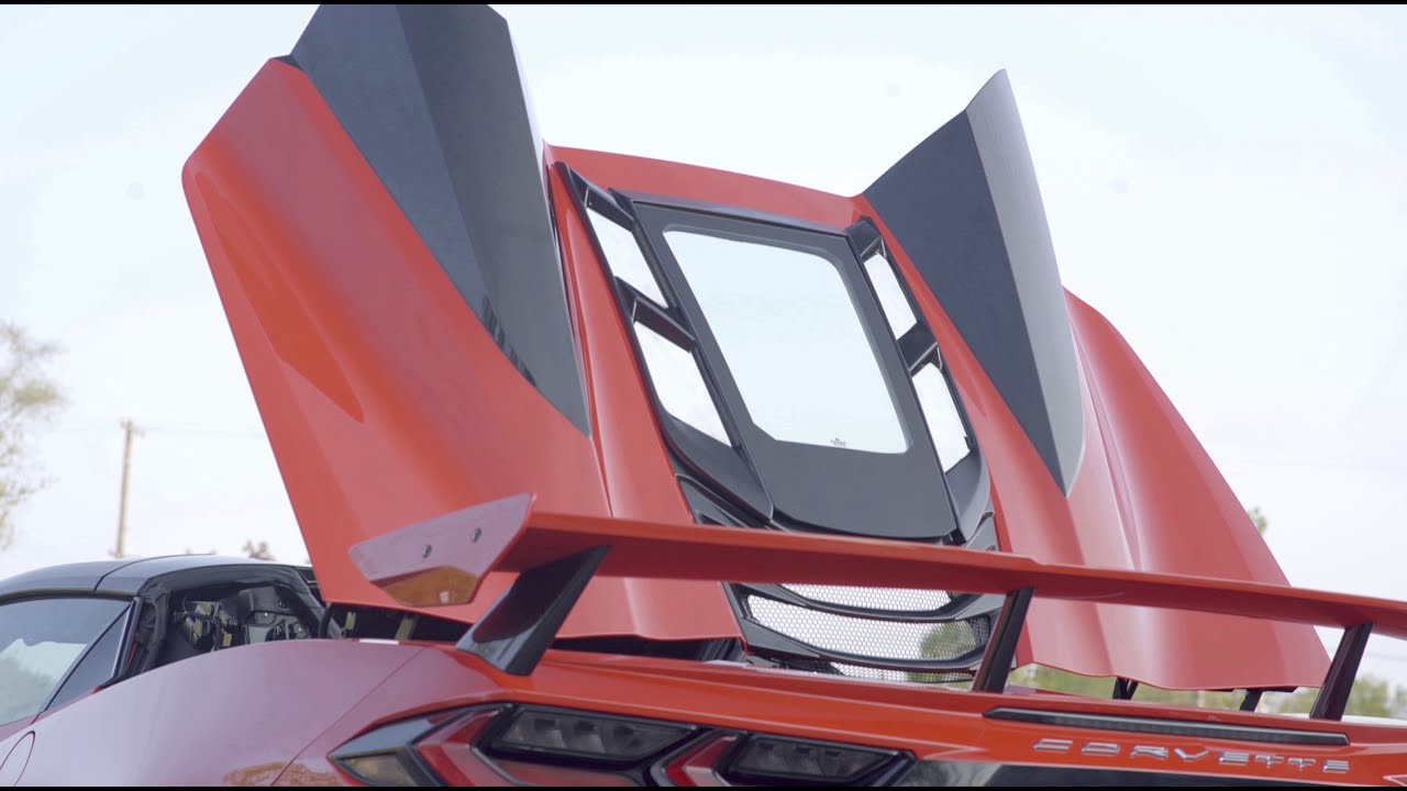 C8 Corvette Hardtop Convertible Engine Window