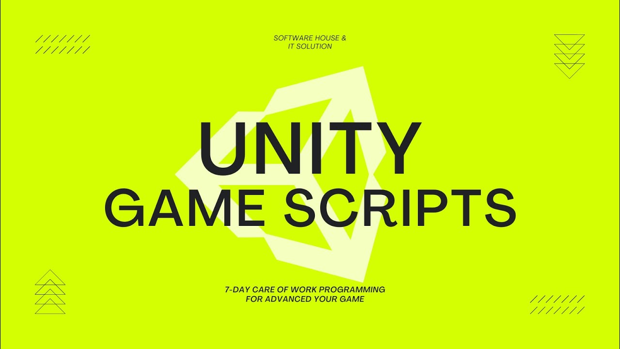 รับสร้าง Game Scripts สำหรับ Unity Engine