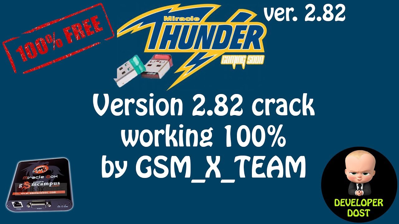 MIRACLE THUNDER 2.82 CRACK BY GSM_X_TEAM WORKING 100% WITHOUT BOX | DEVELOPER DOST