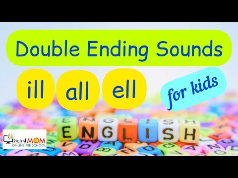 Double Ending Sounds- ill, all, ell |English Grammar| Montessori |Digital MOM-Best Learning Videos |