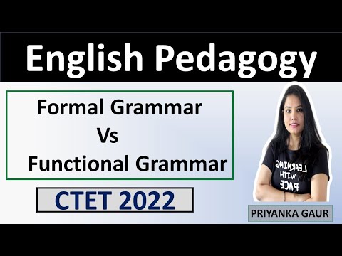 Formal Grammar vs Functional Grammar Video Lecture - Crash Course for ...