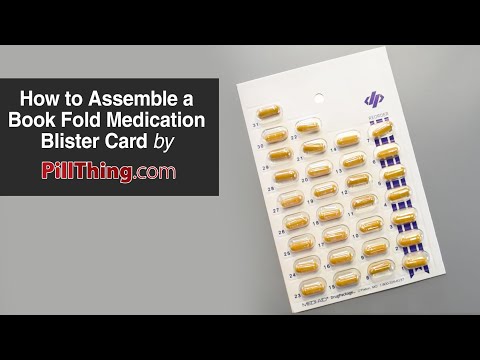 How to Assemble a Book Fold Medication Blister Card - Sold by Pill Thing