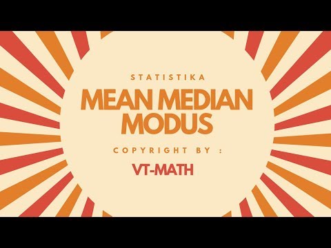 STATISTIKA - Contoh Soal Mean Median Modus