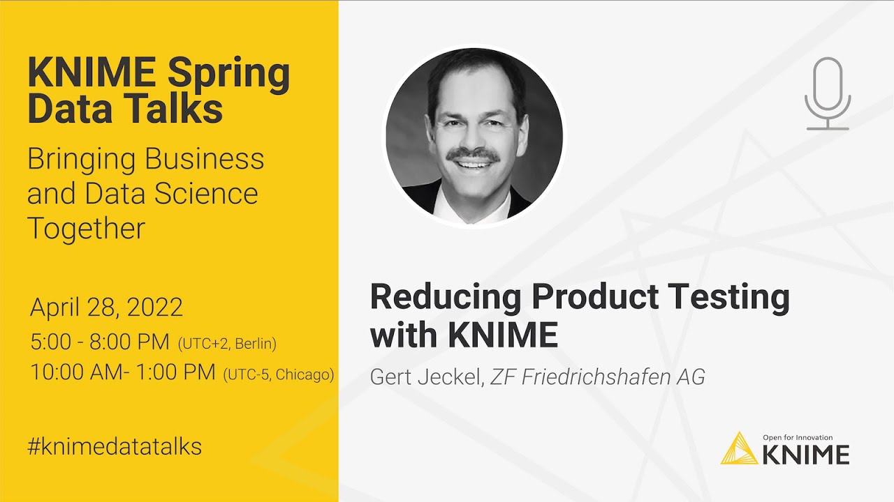 Reducing Product Testing with KNIME