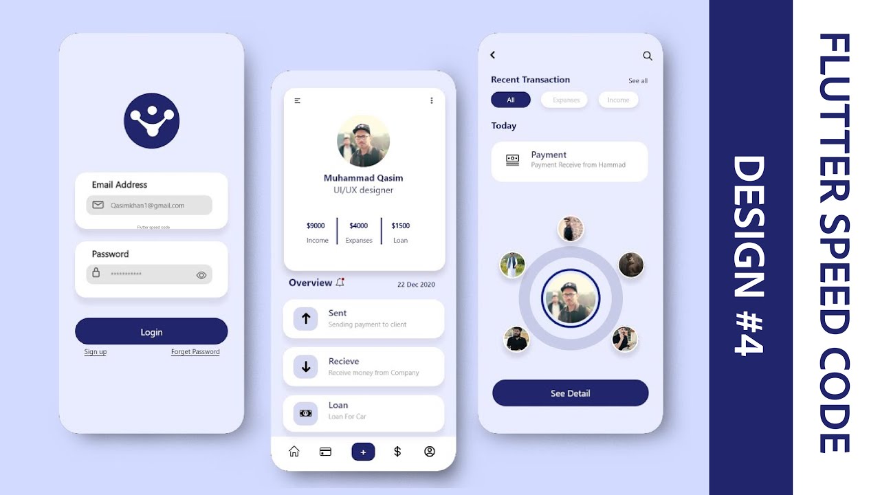 Bank App Ui Flutter Speed Code | Design #4
