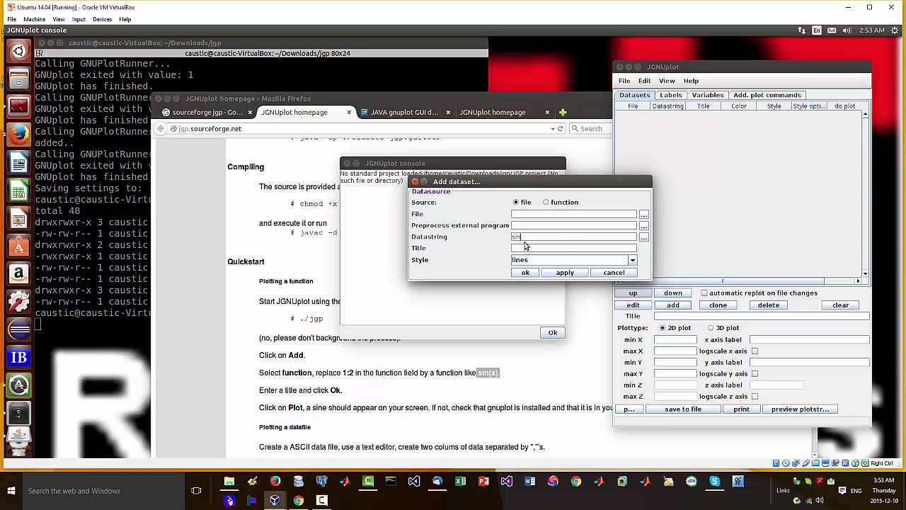 gnuplot wrapper GUI in Java