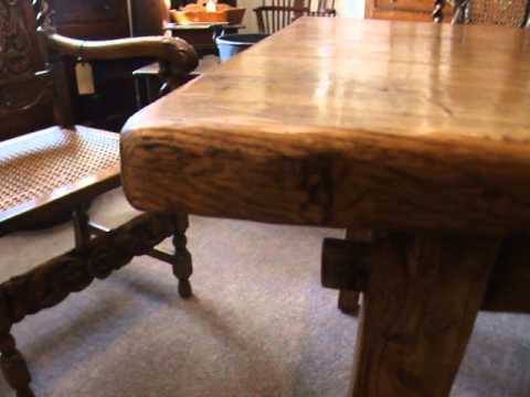 Antique Elm farmhouse kitchen table