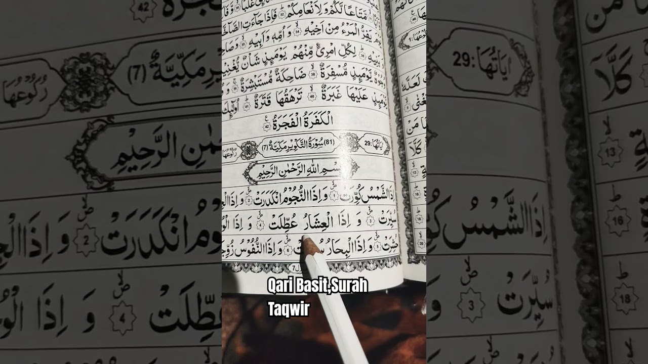Qari Basit Surah Taqwir