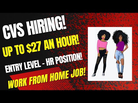 Cvs Hiring! Up To $27 An Hour! + Equipment! Work From Home Job | Entry Level HR Online Job Hiring