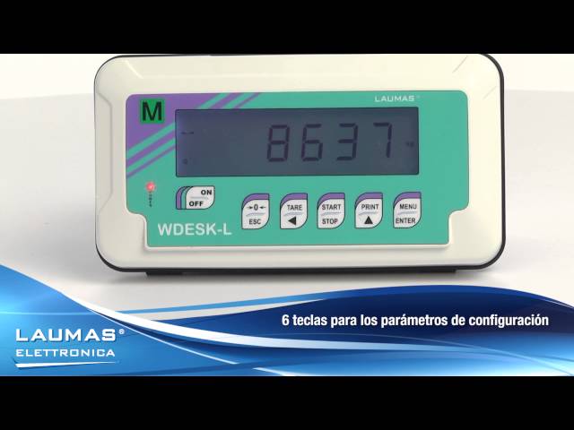 Indicador de peso para pesaje y dosificación - WDESK-L | LAUMAS