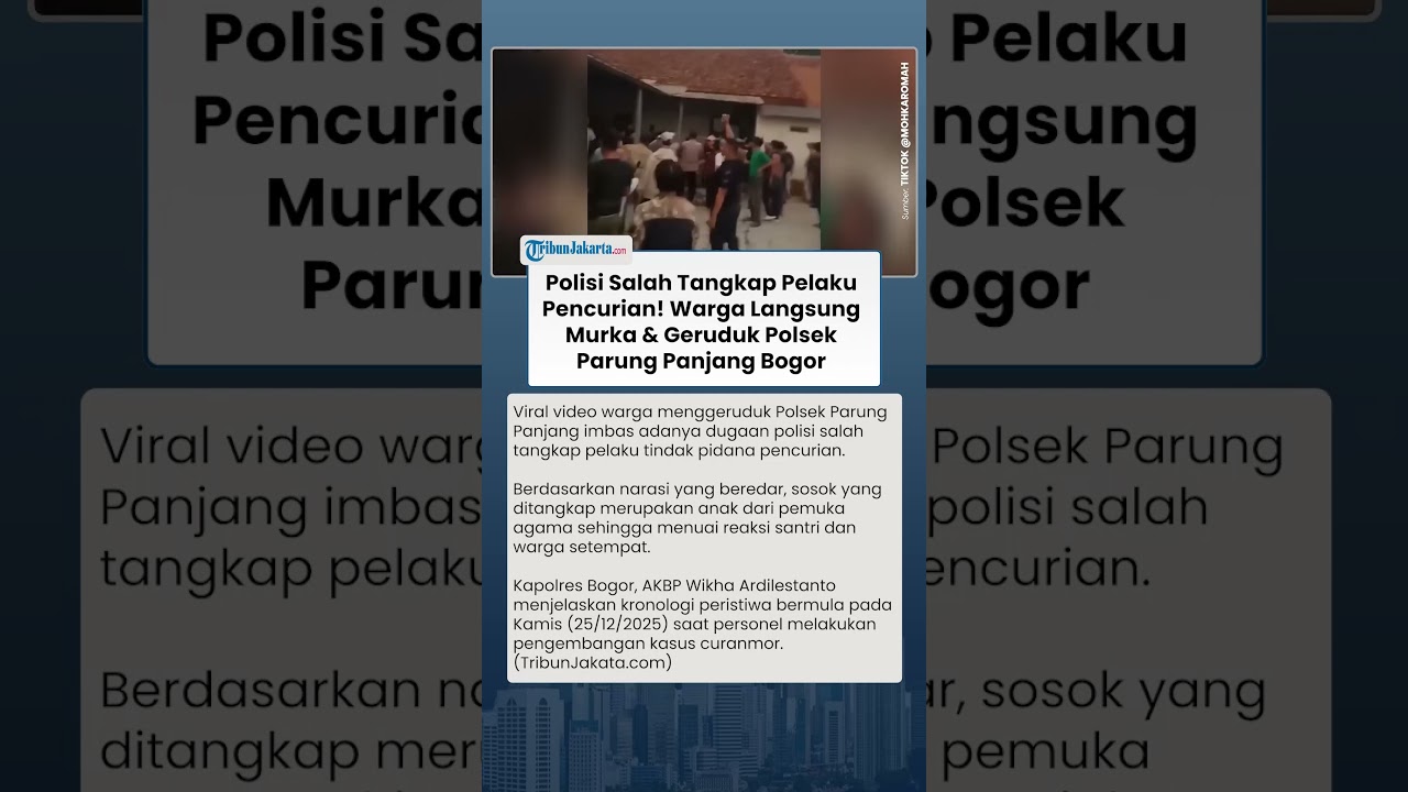 Heboh Bogor! Polisi Salah Tangkap Terduga Pencuri, Warga Tak Terima dan Serbu Polsek