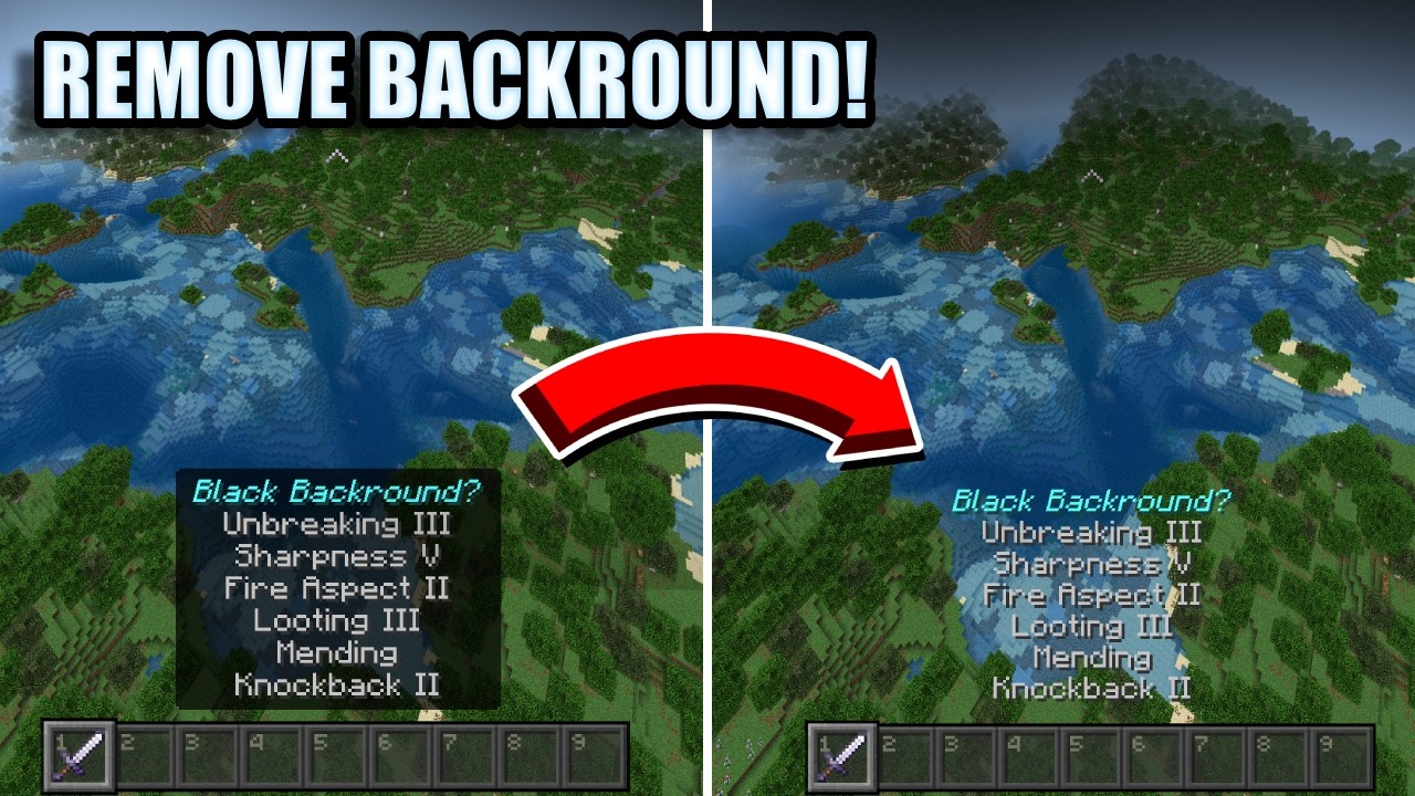 How To Get TRANSPARENT Item Backgrounds In Minecraft Bedrock | NO MODS!