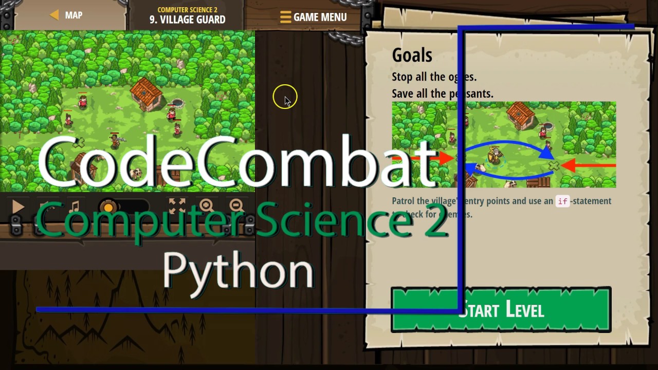 CodeCombat Level 9 Python Computer Science 2 Tutorial with Answers