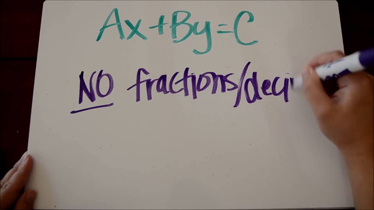 Standard Form Part 1 Tutorial