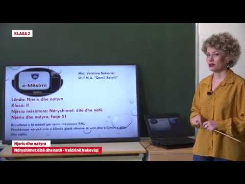 Klasa 2 - Njeriu dhe natyra - Ndryshimet ditë - natë
