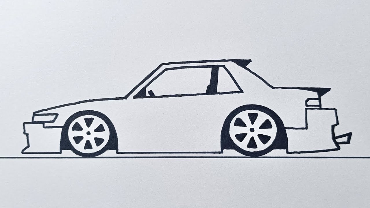 How to Draw a Car Step-by-step Tutorial 