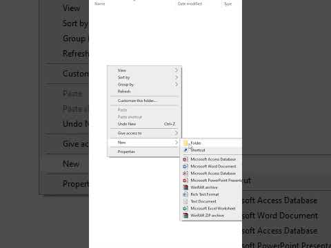 how to create a new folder in windows 10 #trending #shorts